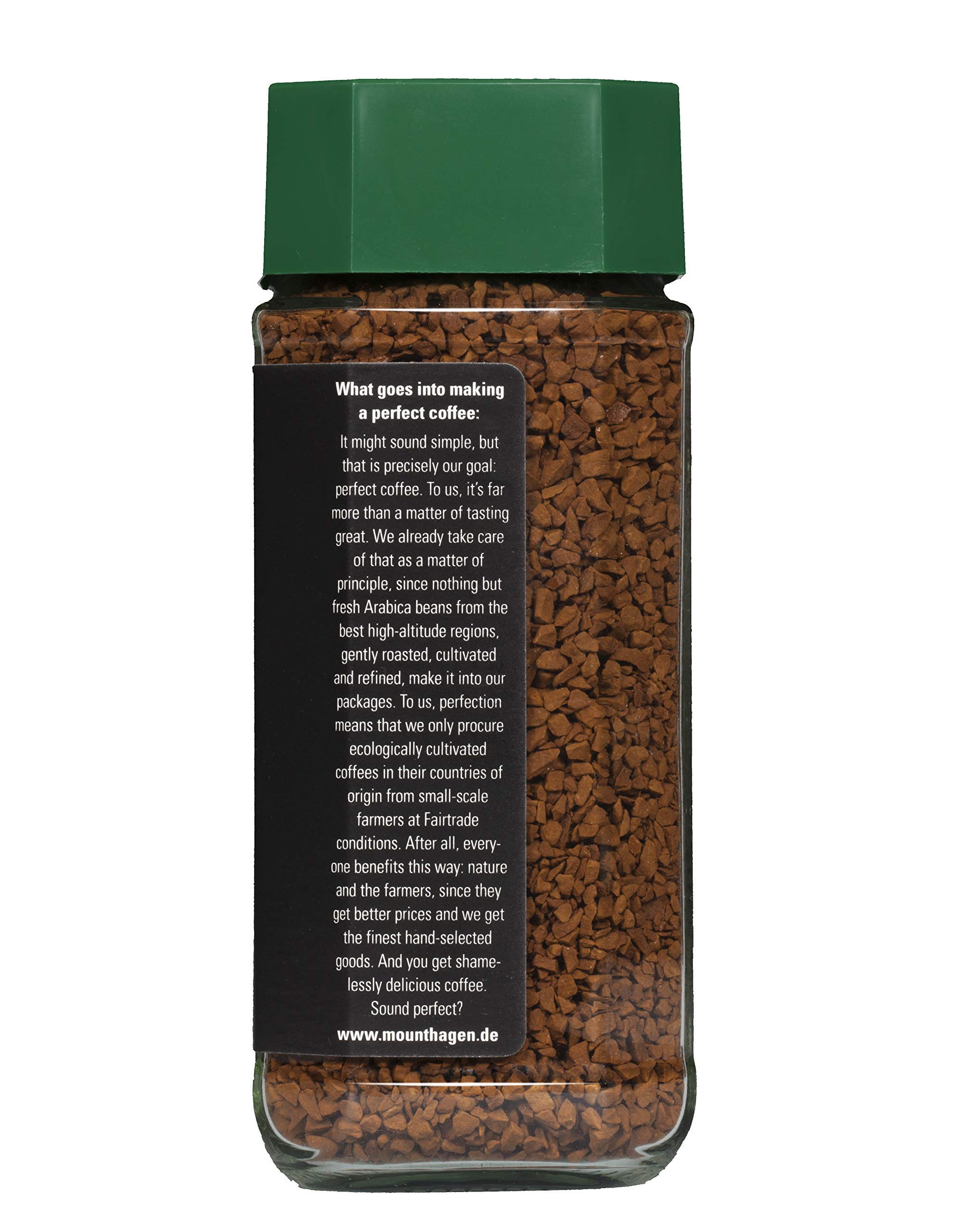 Mount Hagen 3.53oz Organic Freeze Dried Instant Decaf Coffee- 3 Pack | Eco-friendly Decaf Coffee Made From Organic Medium Roast Arabica Beans | Fair-Trade Instant Coffee Decaffeinated [3x 3.53oz Jar]