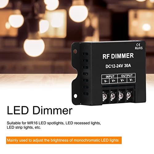 LED Dimmer Controller Brightness Stepless LED Light Strip Dimmer with Remote Control Accessories