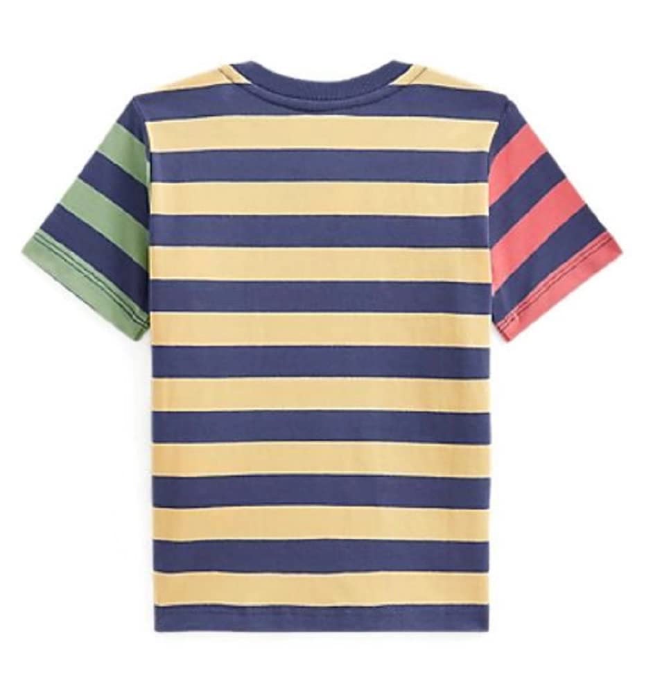 POLO RALPH LAUREN Baby Boy's Short Sleeve Crewneck Tee (Liberty Blue Multi, 6 Months)