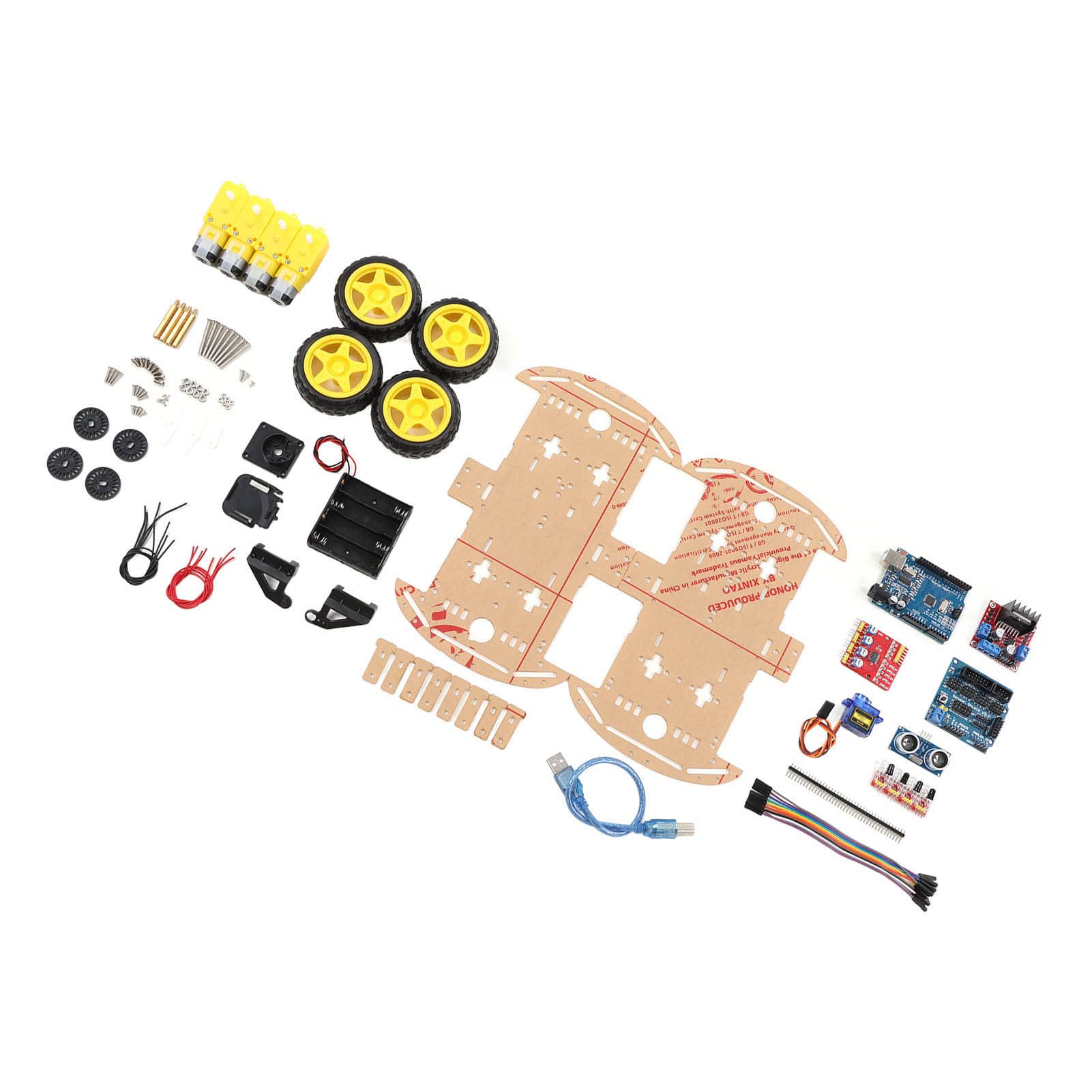 Smart Robot Car Chassis Kit, Easy to Assemble Sturdy Robot Car Chassis Professional Simple Structure Convenient Operation for Replacement