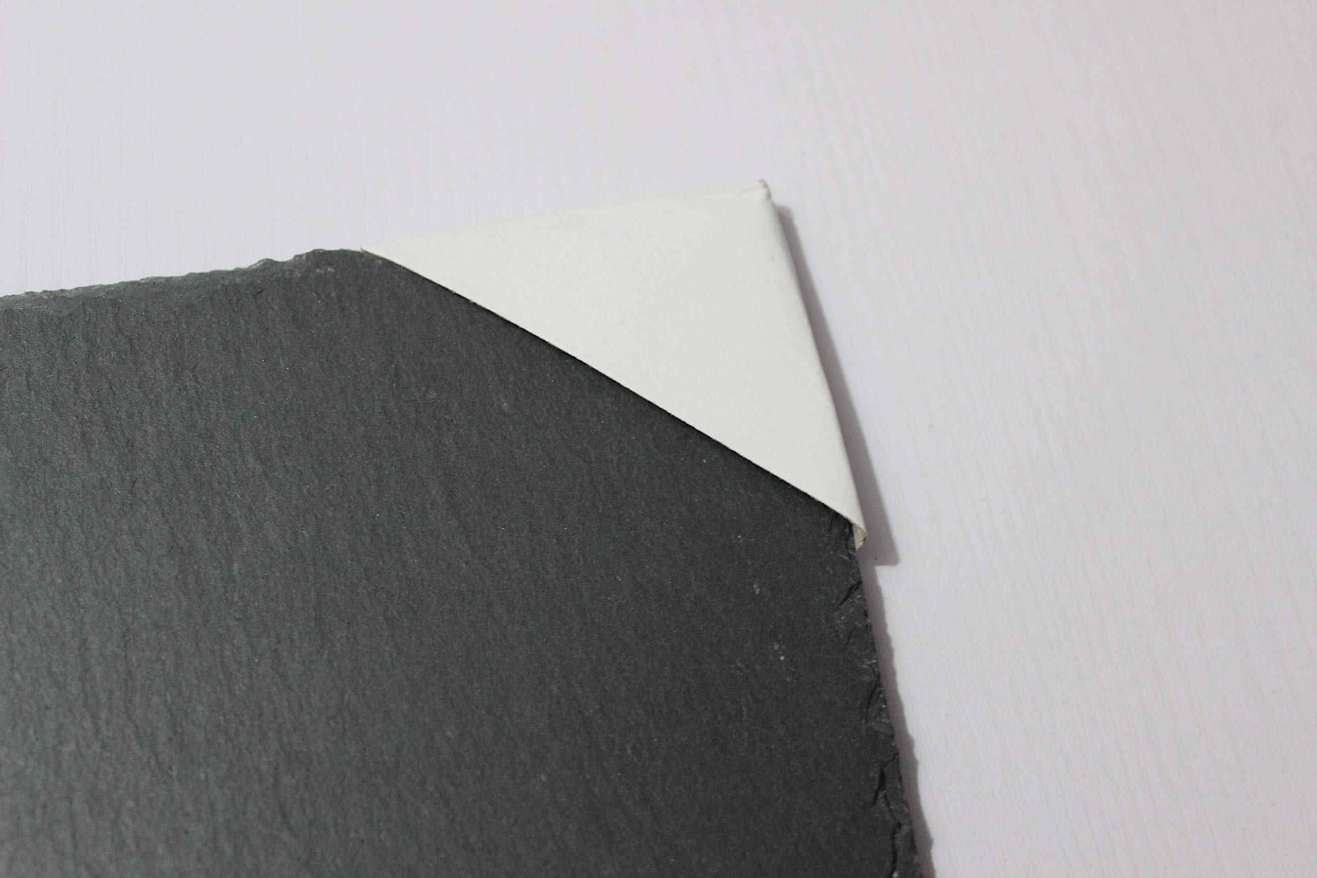 Lonovel Slate Cheese Board Natural Slate Cheese Plates for Kitchen Dining,Parties,Entertaining,8"x12" Slate Placemats Slate Serving Tray for Cake,Fruit,Biscuit,Meat,Charcuterie Slate Boards Set of 3