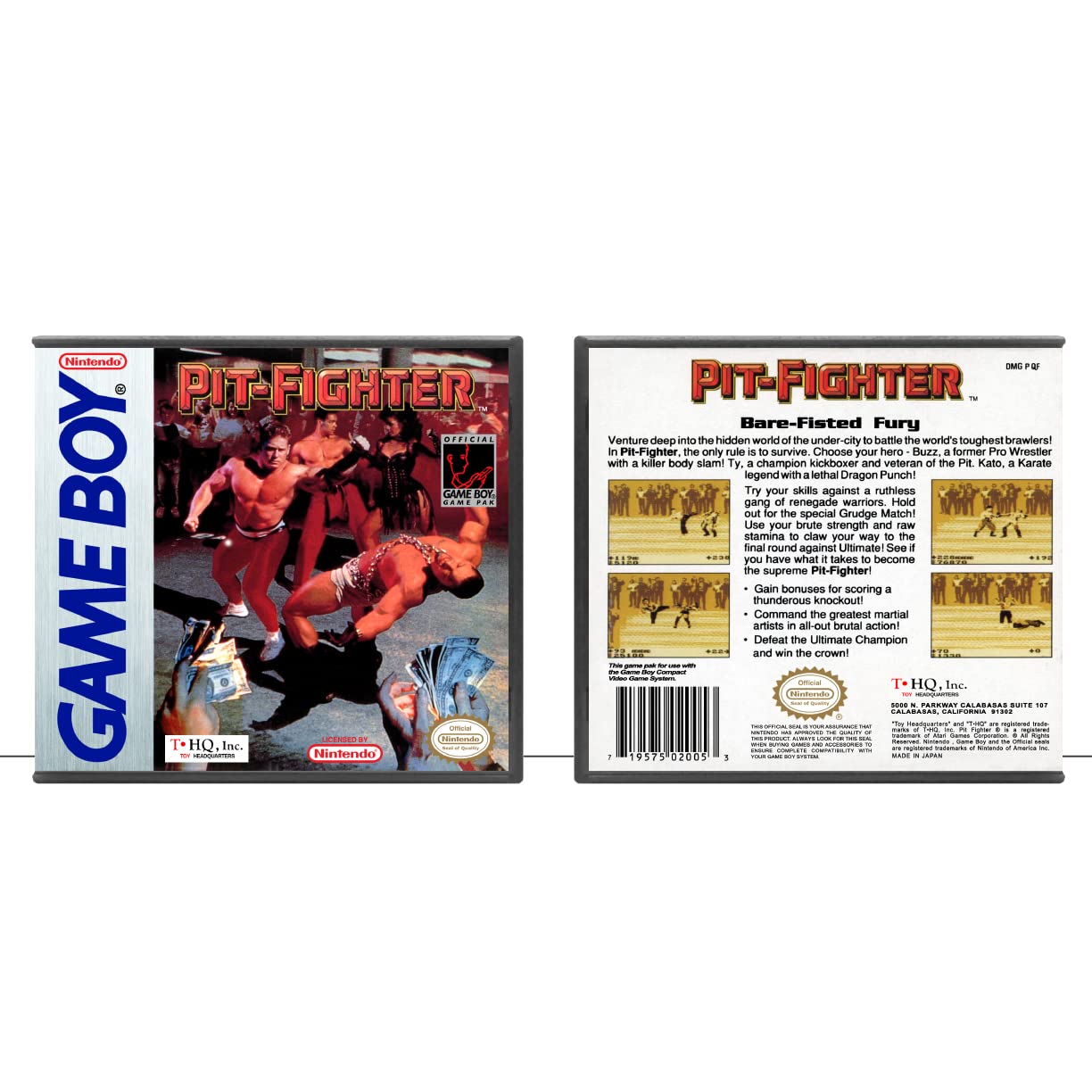 Pit-Fighter | (GB) Game Boy - Game Case Only - No Game