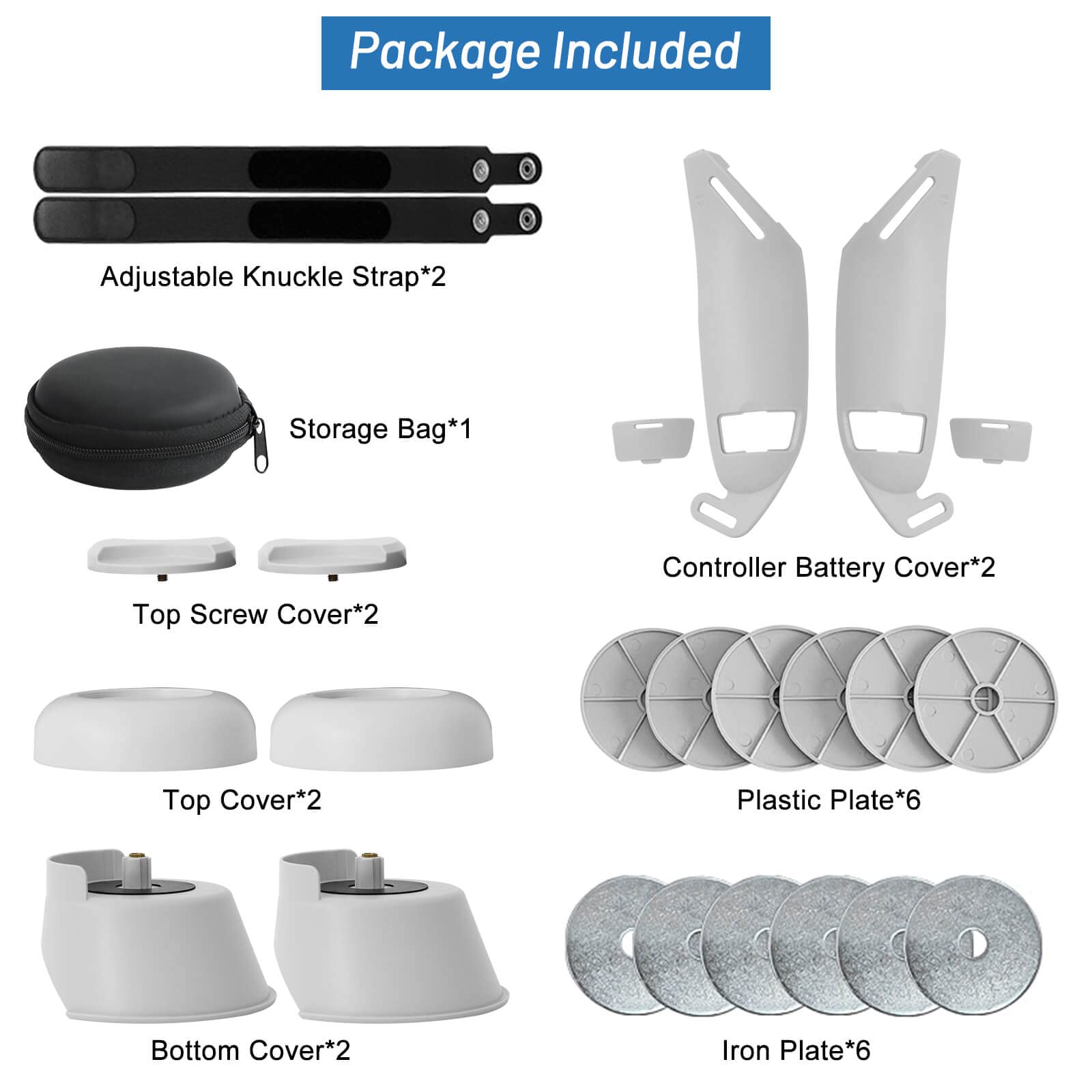PECOOVR Weights Accessories for Quest 2, Controller Attachment for All VR Fitness Games, Adjustable Workout Dumbbell for Enhancing Beat Saber Boxing Exercise Experience (Not Included Controllers)