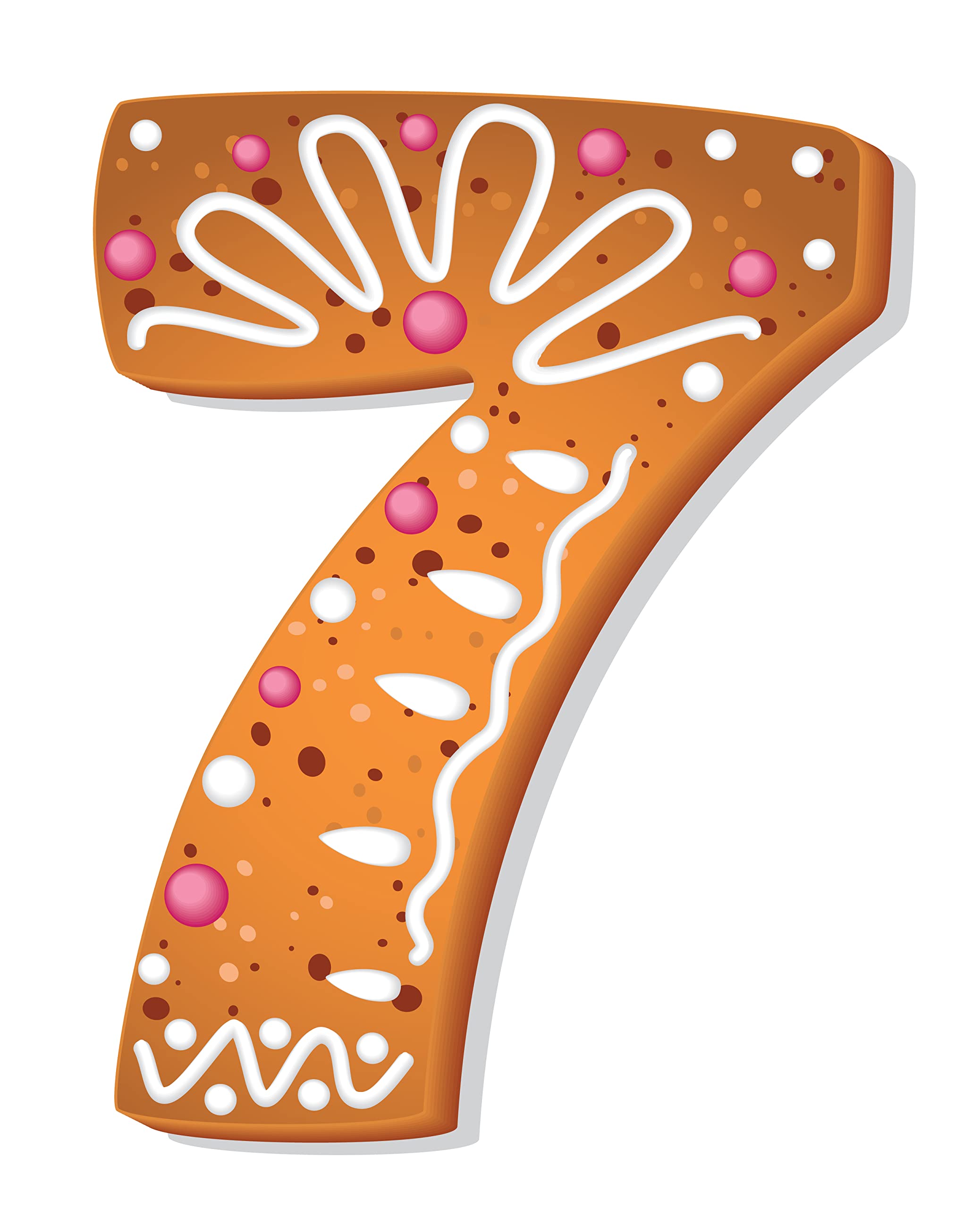 Number (7) Cookie Cutter, Premium Food Grade Stainless Steel, Dishwasher Safe