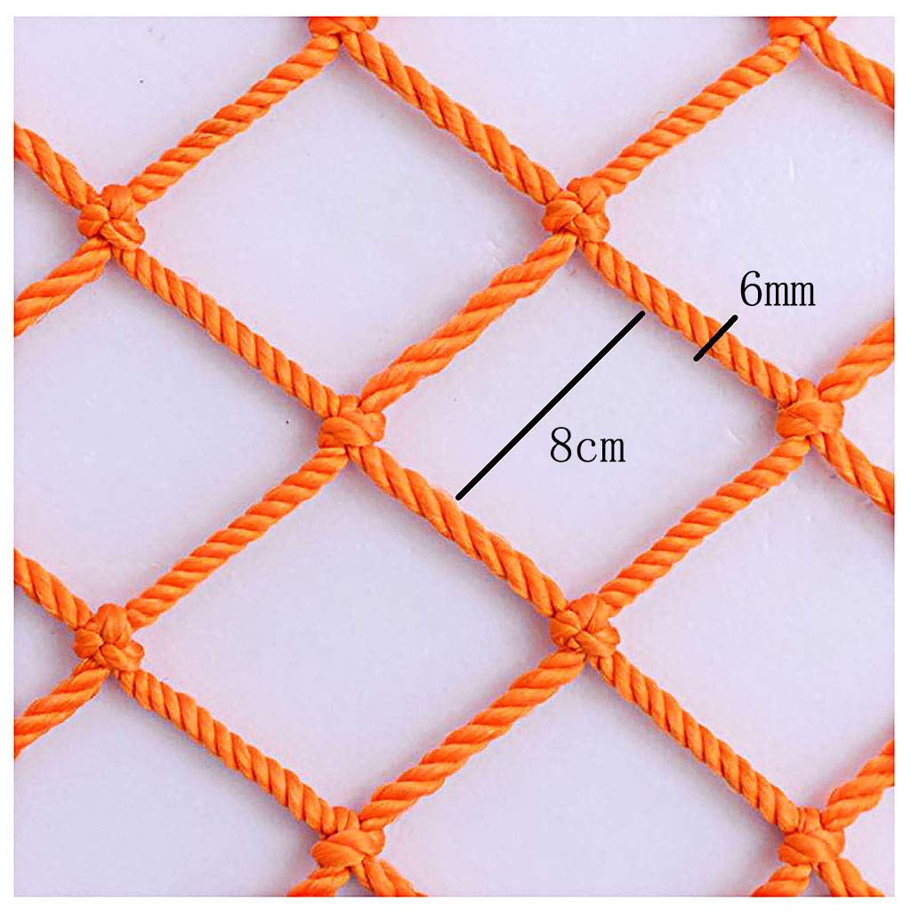 Reflexx RLT Protective net Child Safety Net Balcony Patios and Railing Stairs Netting Safe Rail Net for Kids Pet Toy Sturdy Mesh (6mm Thick*8cm Mesh Hole)(Size:1 * 2m(3 * 7ft))