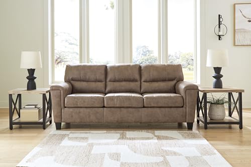 Signature Design by Ashley Navi Sofa, 89" W x 38" D x 39" H, Dark Brown