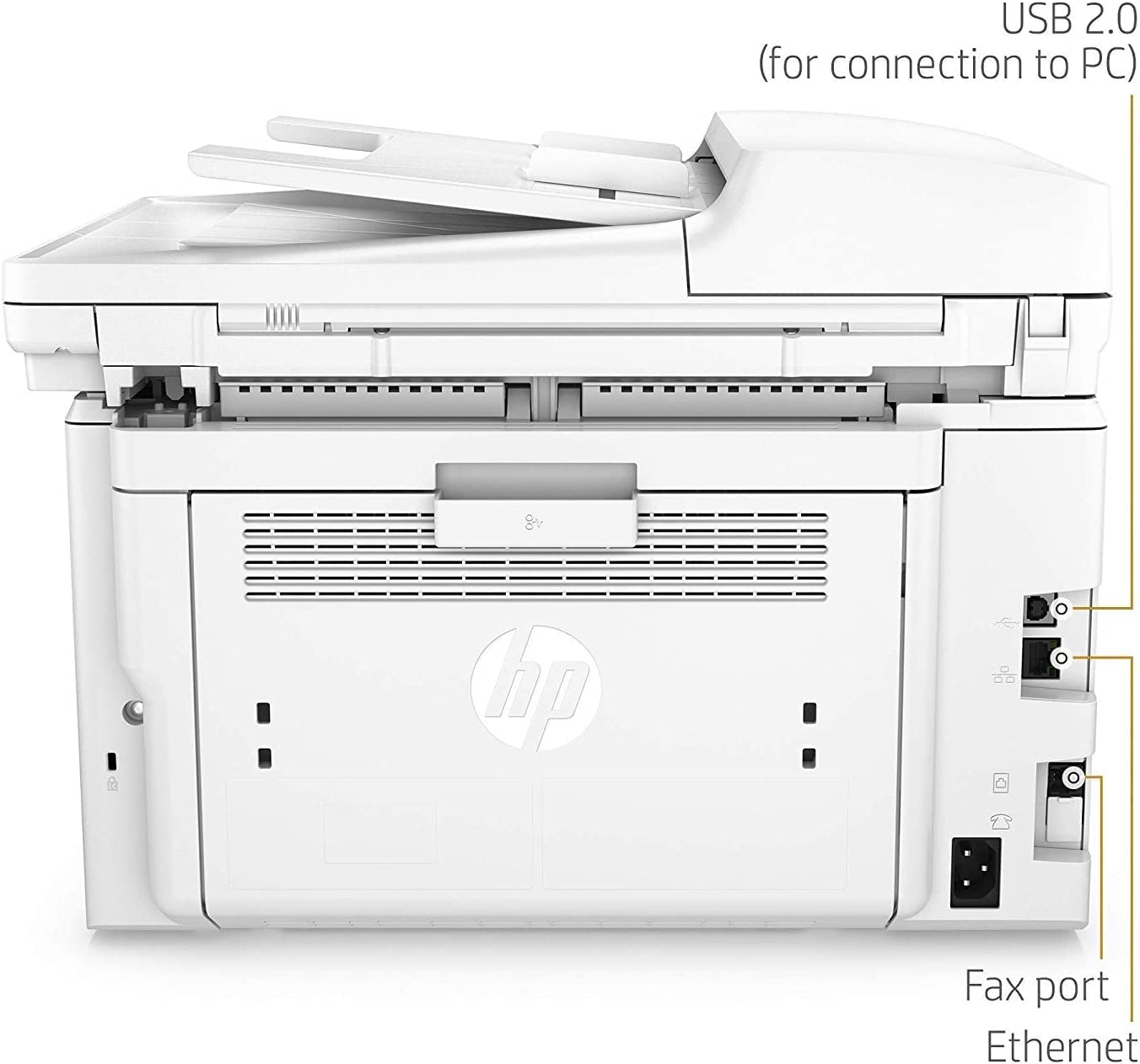 HP Laserjet Pro MFP M227fdw Monochrome Wireless All-in-One Laser Printer, 2.7" Color Touchscreen Display, Copy & Scan & Fax, 30 ppm, 1200x1200 dpi, Duplex & Mobile Printing, PC Mall USB Printer Cable