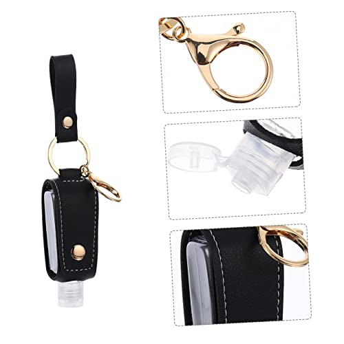 SOIMISS 1 Set Case Ornament Container Empty Keychain Bottles Mini Portable Toiletry Mini Portable Hand Mini Key Ring Travel Leather Bags