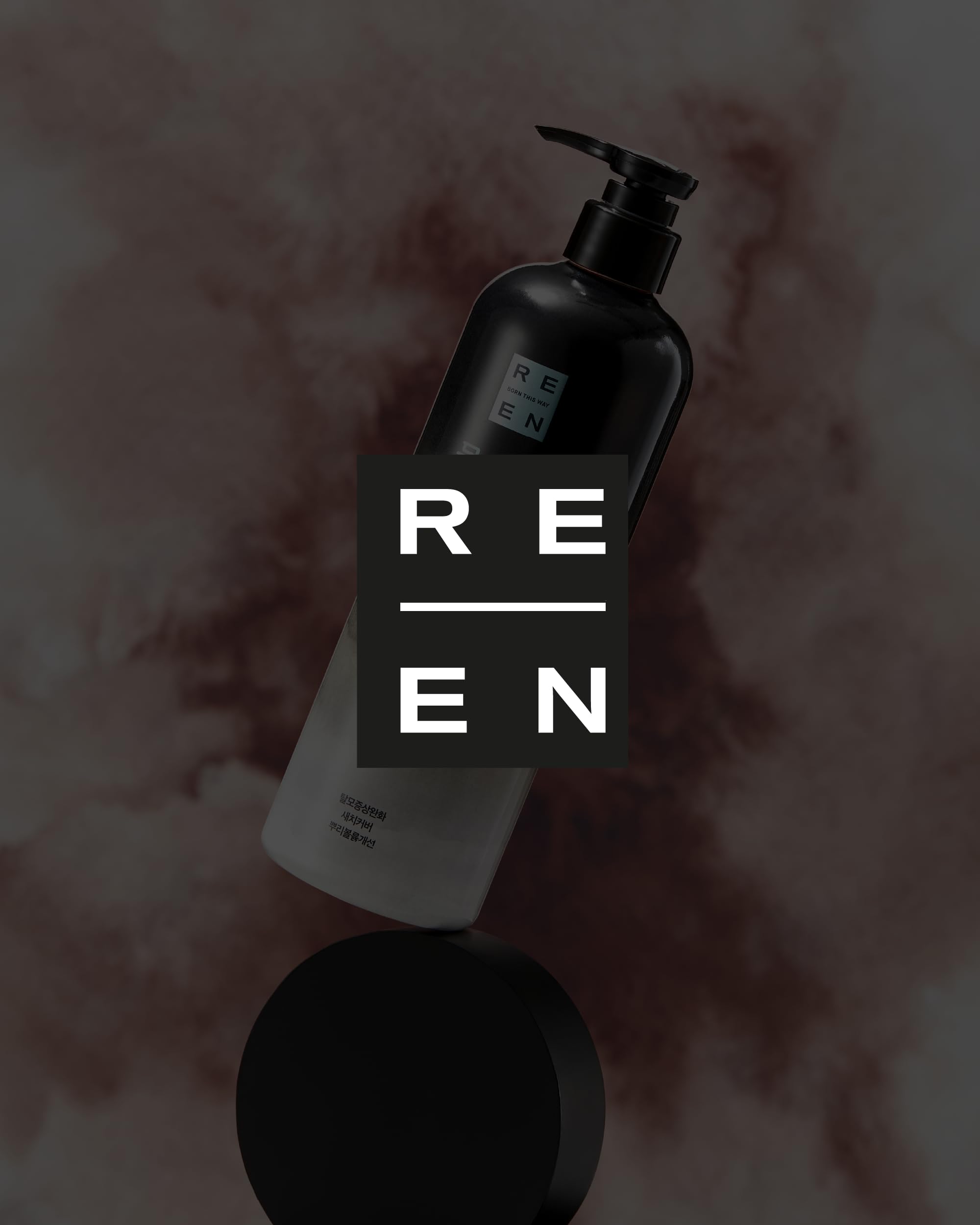 REEN LG Gradual Effect Dark Gray Color for Lighter Shades - Reducing Grey with Biotin Shampoo for Stronger, Healthier and Repaired Hair