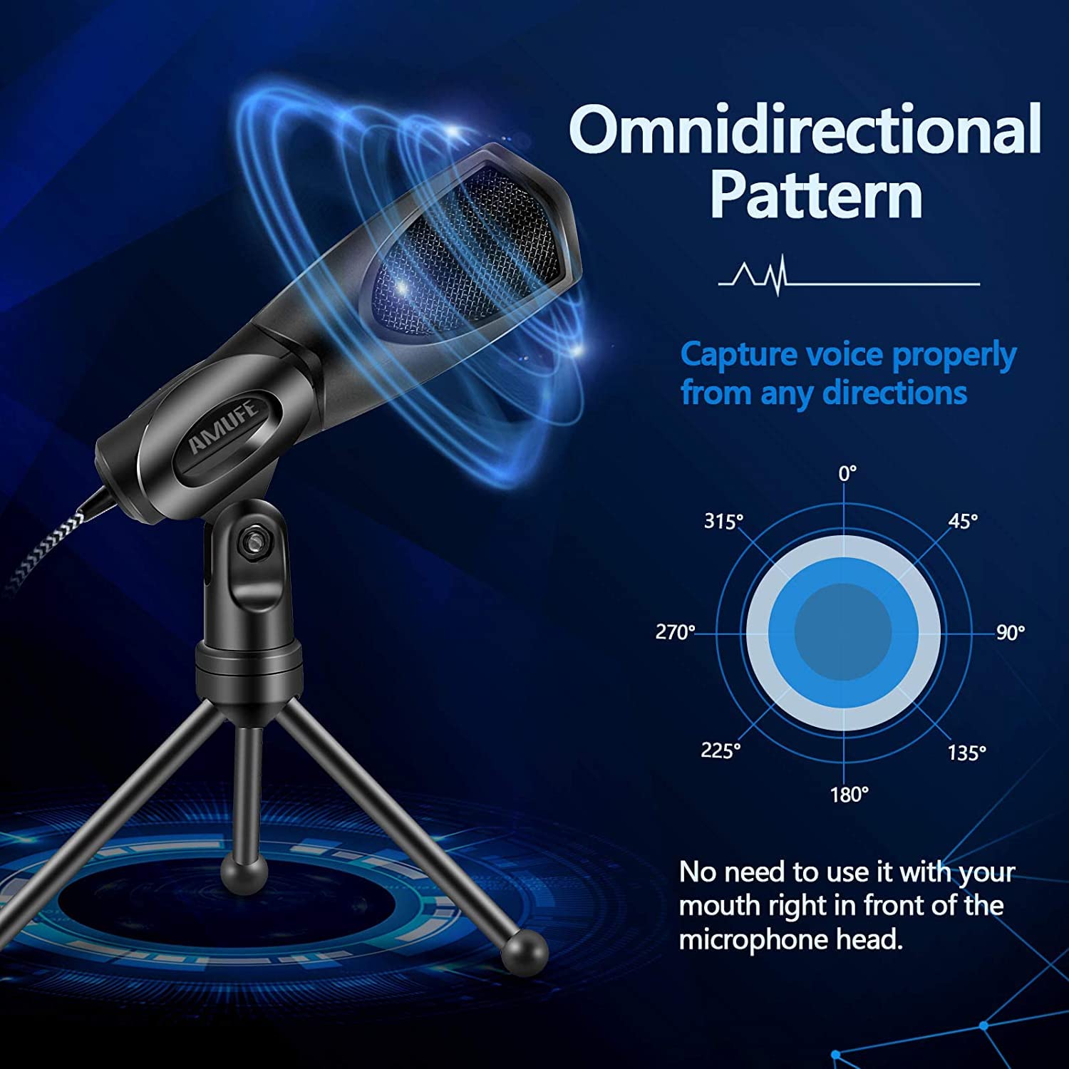 SAROOD USB Microphone, Computer Microphone Recording Condenser Microphone with Tripod Stand for Mac & Windows Voice Recording, Gaming, Live Streaming YouTube Videosā¦