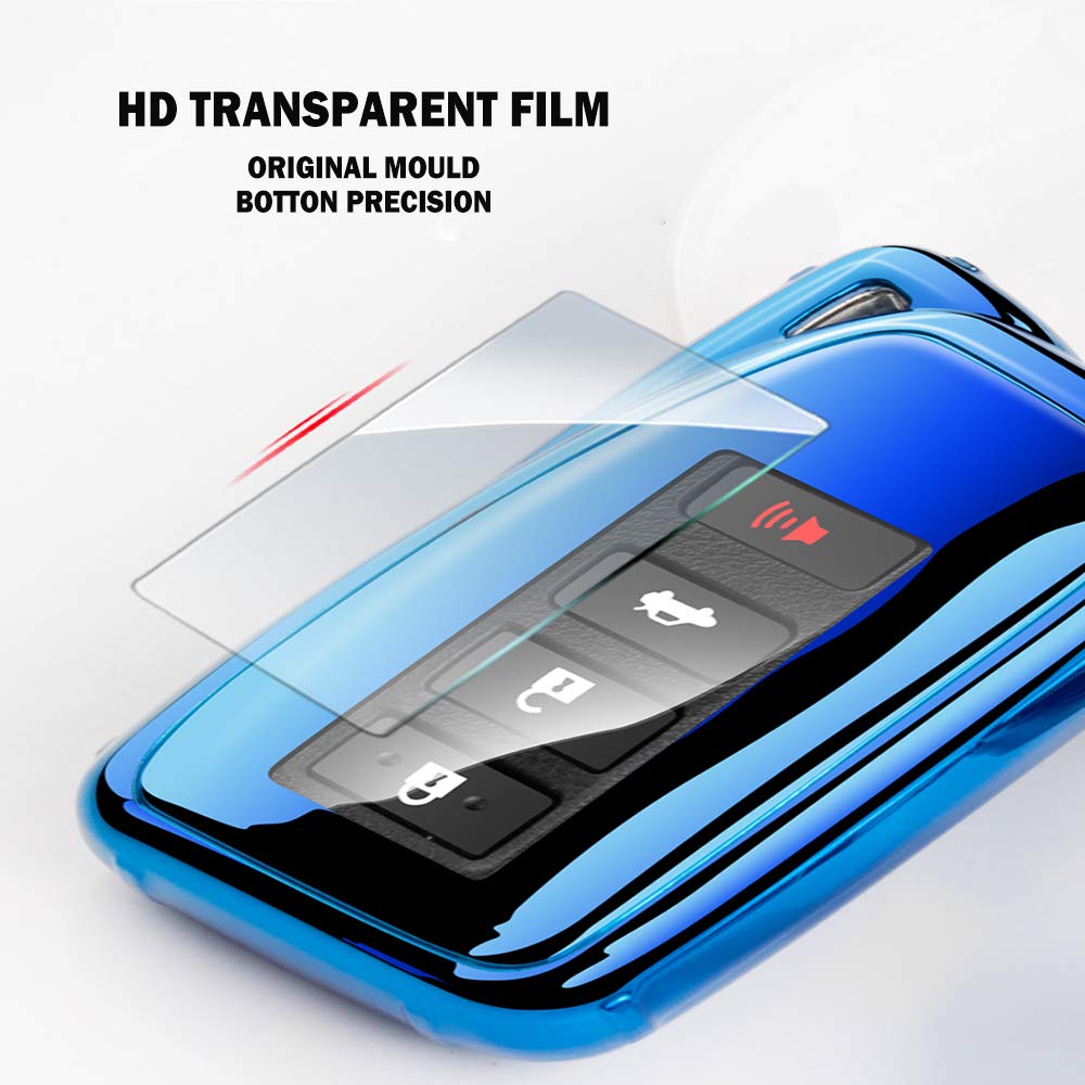 K LAKEY Key Fob Cover Without Lexus Logo,Suitable for Lexus 2013-Up RX is ES GS LS NX RS GX LX RC LC Key Fob,Smart Car Key Soft TPU Case Keyless Shell