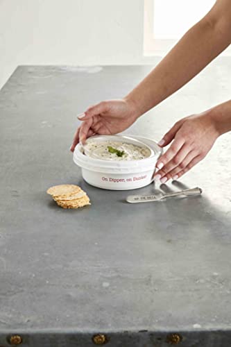Mud Pie Circa Christmas Store Bought Dip Set, 6.5" dia, White
