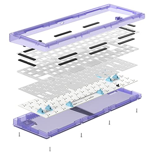 REHOC GAS67 Customized Mechanical Keyboard Kit Hot Swap Axis Wired Gasket Structure RGB Backlight Gaming Keyboard Black