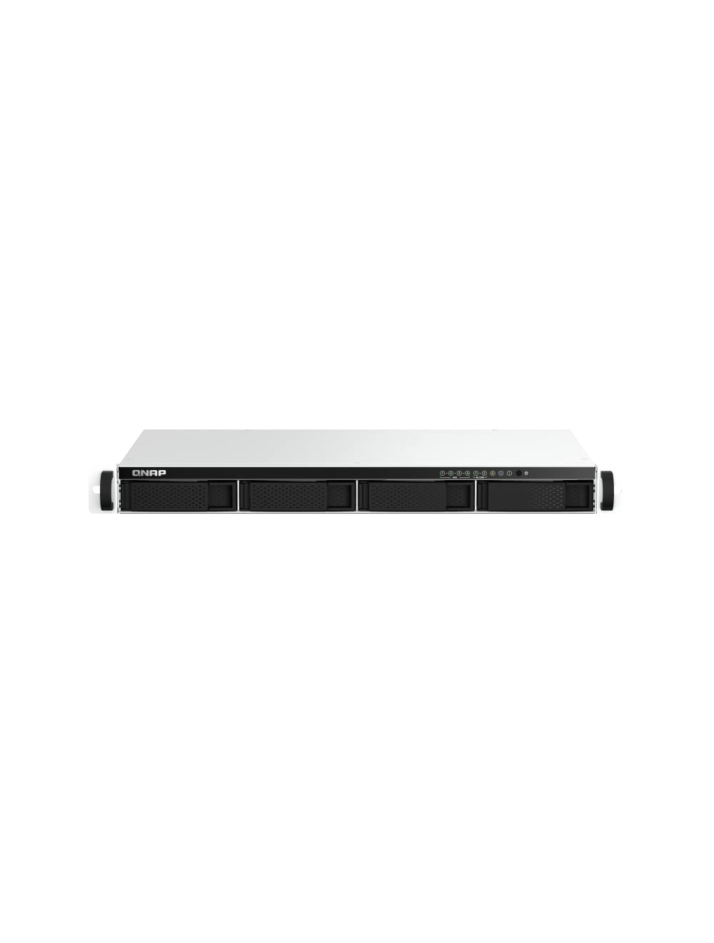 QNAP TS-464eU-4G-US 4 Bay High-Speed 1U Short Depth Rackmount NAS with Dual-2.5GbE, Intel Celeron CPU, 4GB DDR4 Memory and 2.5GbE (2.5G/1G/100M) Network Connectivity (Diskless)