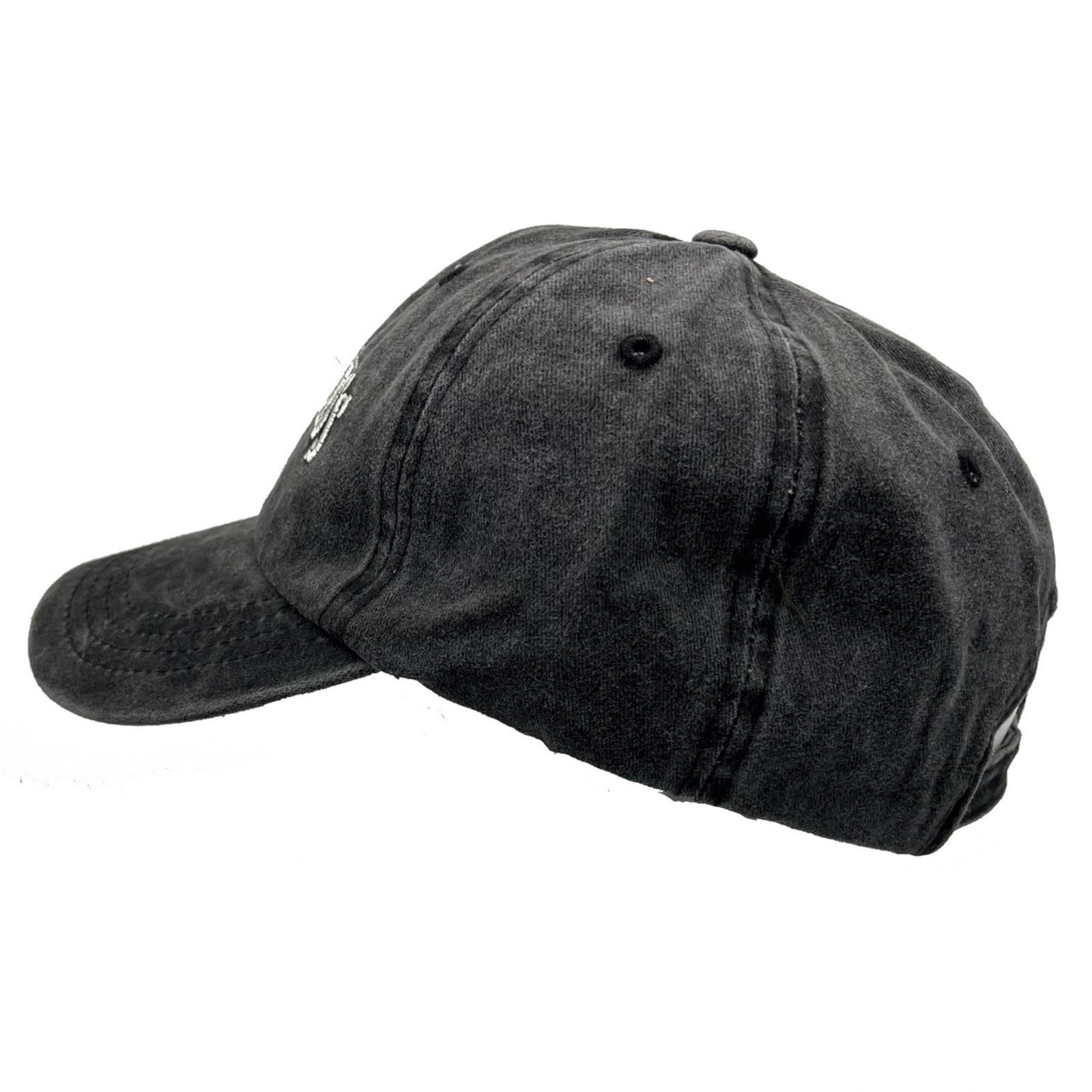Los Angeless Baseball Cap Cotton Adjustable Low Profile Strapback Washed Vintage Distressed Denim Sun Dad Hat for Men Women Gray