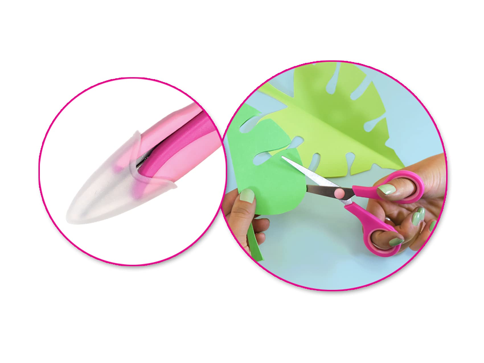 Multicraft Crafter's Soft-Grip Scissors Toolkit Set of 4 - Pink - Embroidery, Craft, Fine Tip, and Thread Snipper
