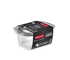 Stoge Rubbermaid Brilliance bundle Food Storage Containers, 1.3 Cup (2 pack)