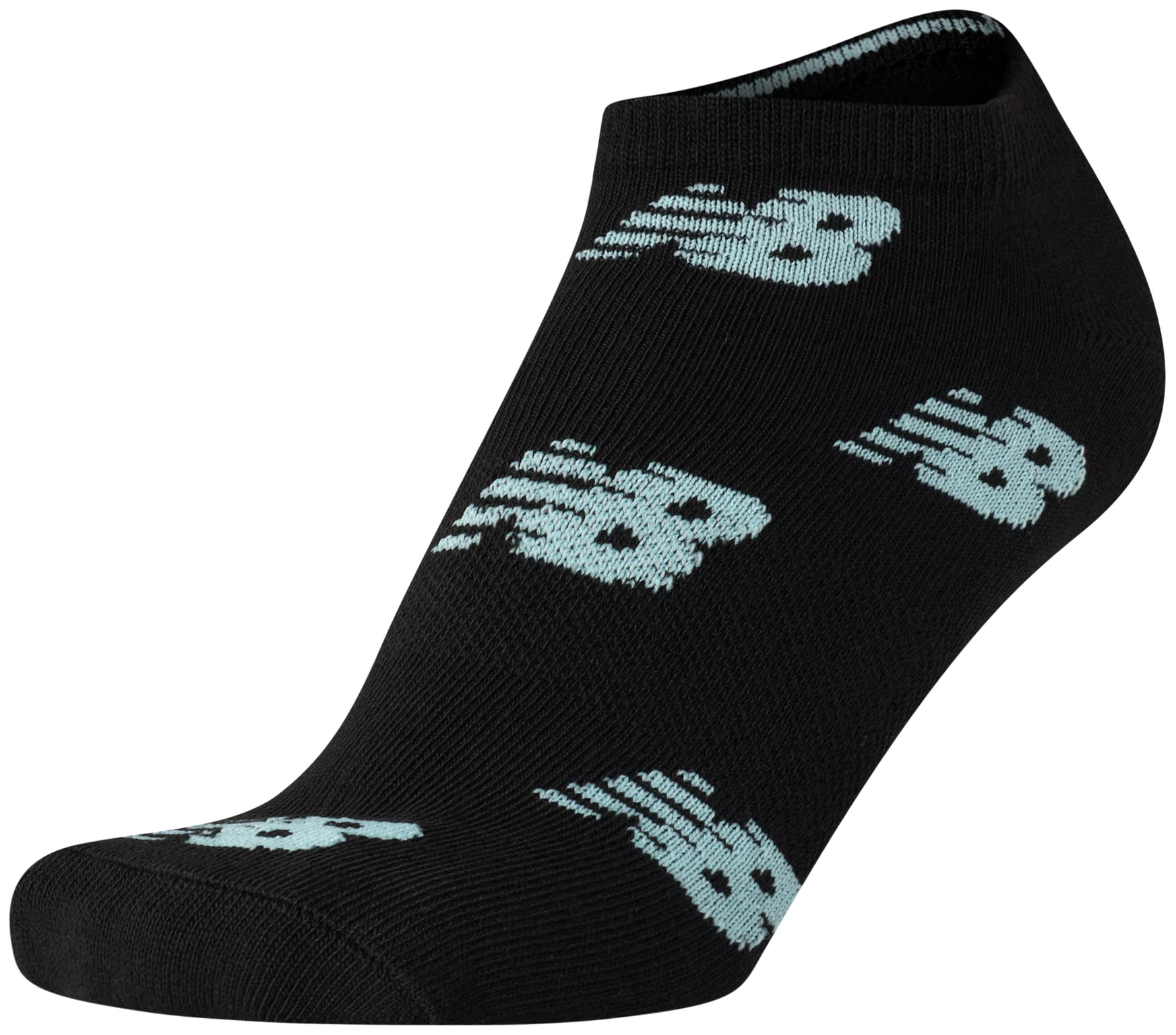New Balance Women’s Athletic Socks – Lightweight Low Cut Ankle Socks (10, 20 Pack), Size 4-10, Black Logo (20 Pack)