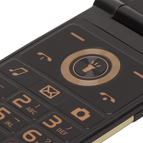 PUSOKEI 2G Unlocked Classic Flip Phone for Seniors, Dual SIM Rugged Flip Phone Elderly Flip Cell Phone Big Button 3800mAh Long Standby Clamshell Mobile Phone with LED Flashlight