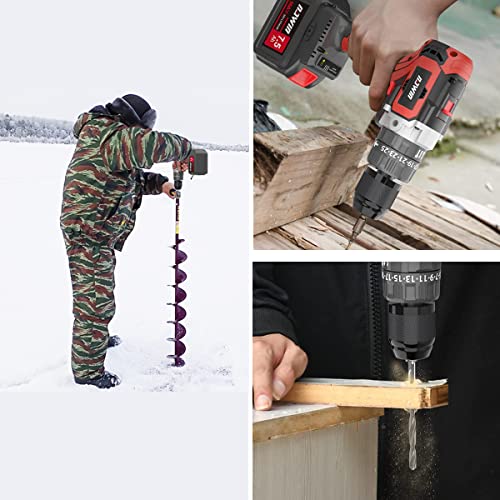 Power drill cordless,NAWIN 20V Impact drill,2x4.0Ah Battery and Fast Charger, 708ln-lbs Torque,Metal Keyless Chuck, Brushless Motor,2-Variable Speed
