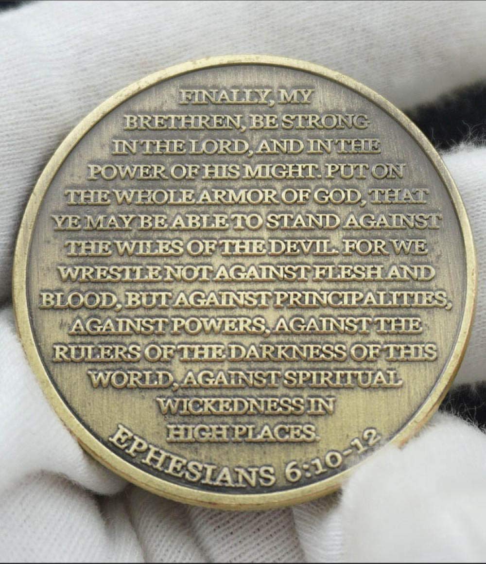 Put On The Whole Armor of God Coin Souvenir Commemorative Coins Bronze Collection