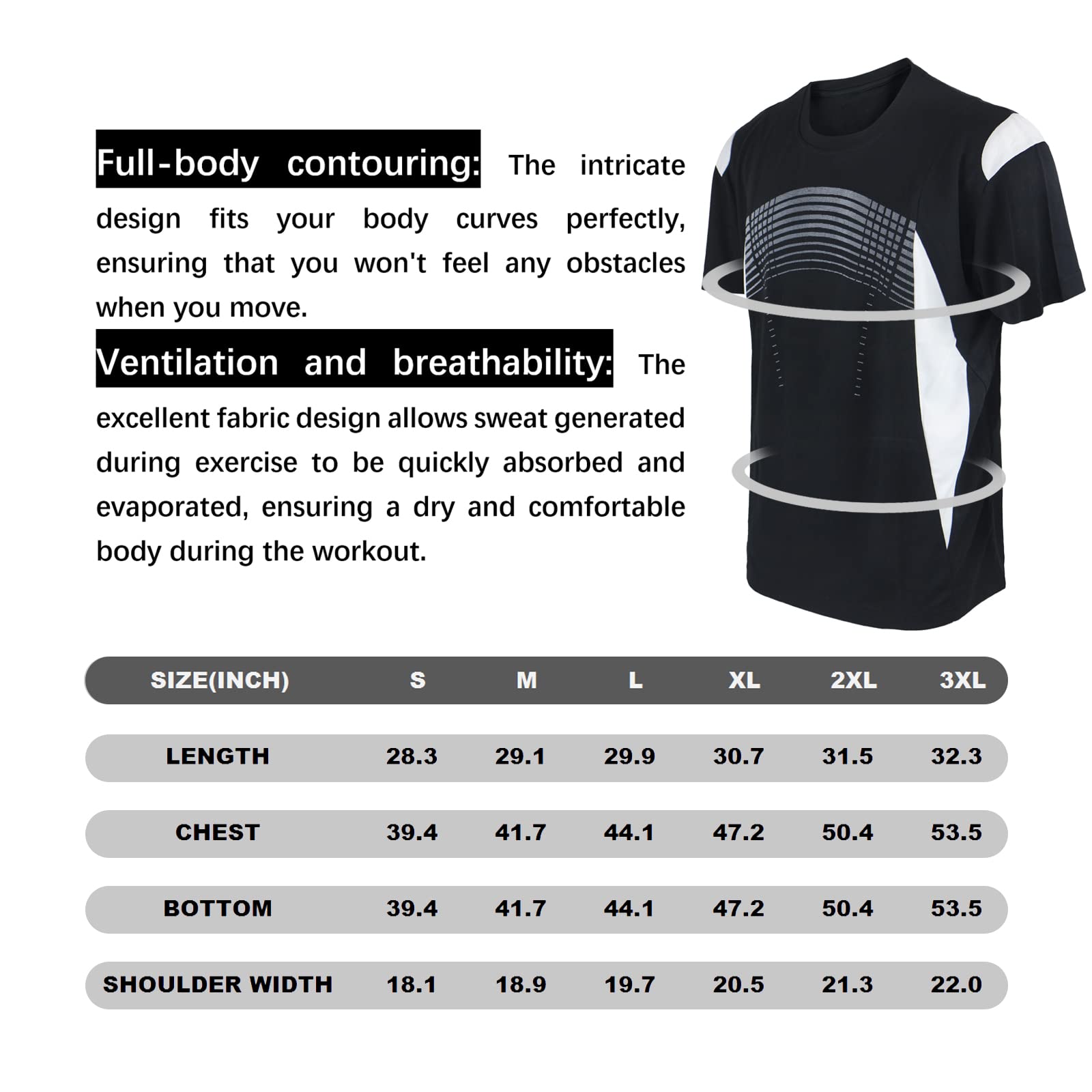 LeeHanTon Men's Moisture-Wicking Sportswear Short Sleeve T-Shirt Yellow S