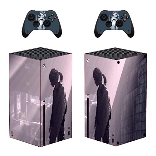KAJAL MANI X-box-One-Series X Skin Set Horror Game HD Printing Faceplate Protective for Console, Controller Skin Decal