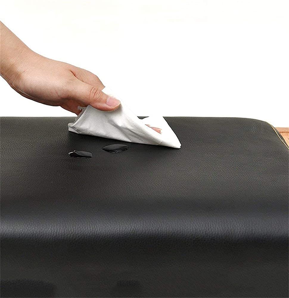 Leather Thick Not-Slip Chair Pads,Memory Foam Replacement Mat,Soft Chair Pads with Zipper,Waterproof Removeable Square Durable Seat Cushions for Sofa Dining Chair Office Home