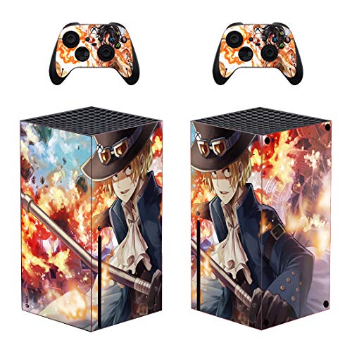 KAJAL MANI X-box-One-Series X Skin Set Pirate King HD Printing Faceplate Protective for Console, Controller Skin Decal