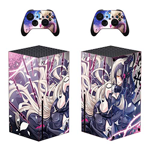 KAJAL MANI X-box-One-Series X Skin Set Knight Mate HD Printing Faceplate Protective for Console, Controller Skin Decal