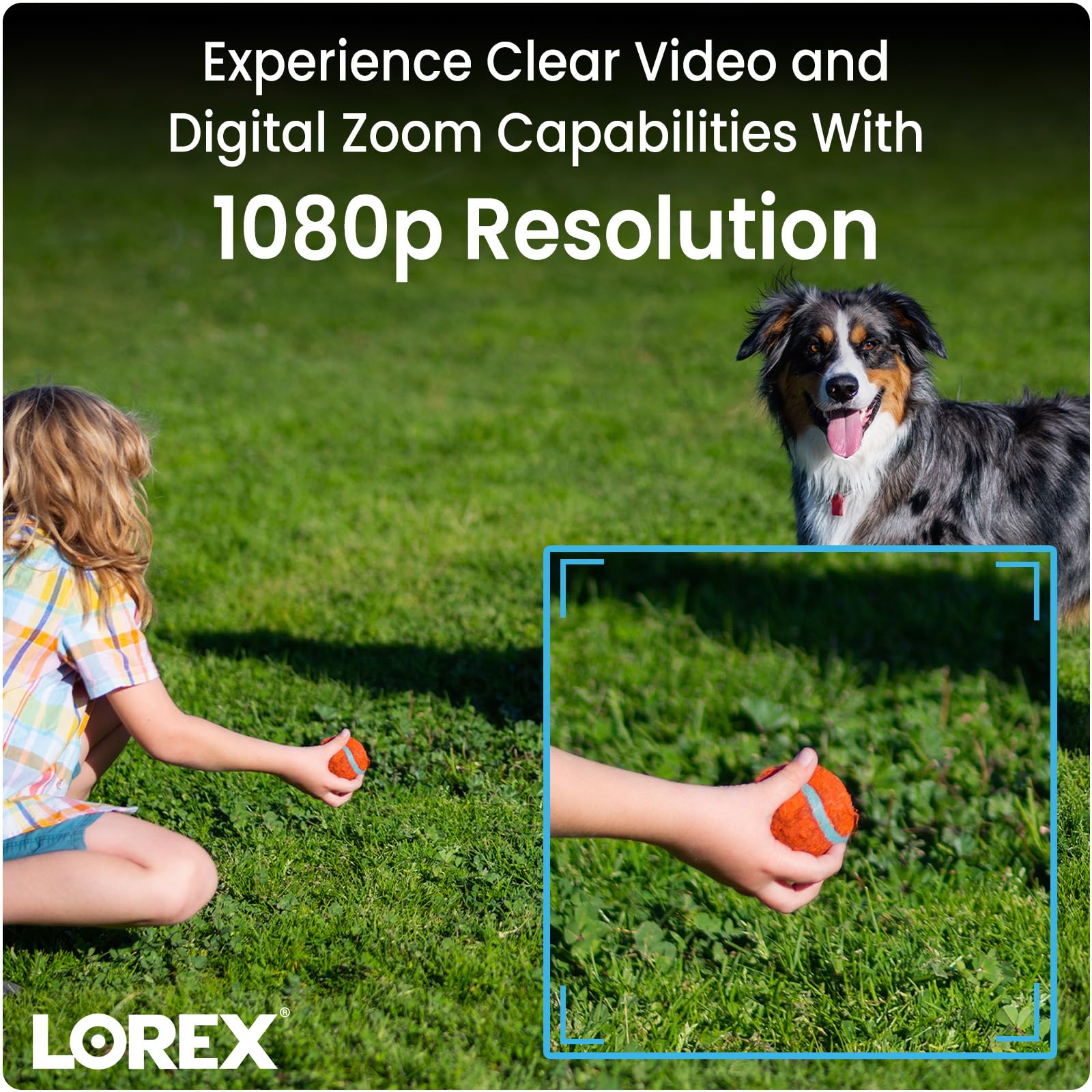 Lorex 1080p Analog Wired Security Camera β Outdoor & Indoor Add on Camera Wired Surveillance System for Home & Business β Long Range Night Vision, HD Recording
