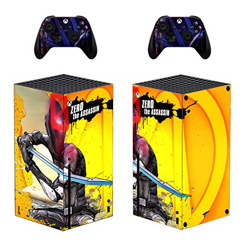 KAJAL MANI X-box-One-Series X Skin Set Survival Game HD Printing Faceplate Protective for Console, Controller Skin Decal