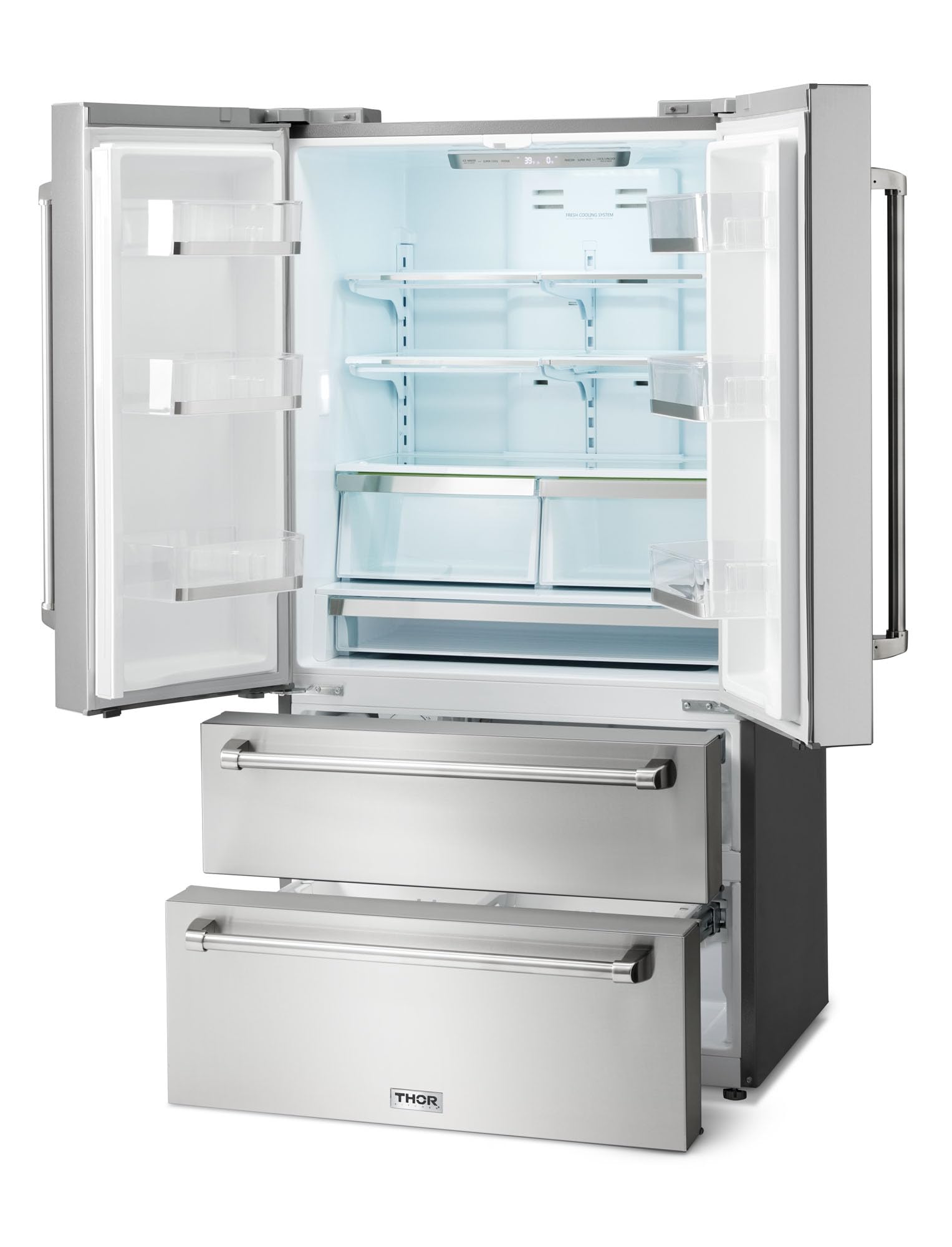 Thor Kitchen 36-Inch Professional French Door Refrigerator With Freezer Drawer - Model TRF3602