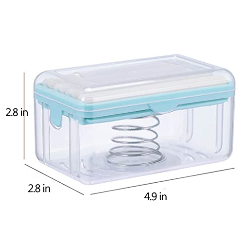 Laundry Soap Dish with Roller Soap Organizer Multifunctional Soap Lathering Box With Drainage Hole and Drip Tray 2-in-1 Soap Lather Laundry Box Help to Use and Store Soap For Bathrooms Kitchens (blue)