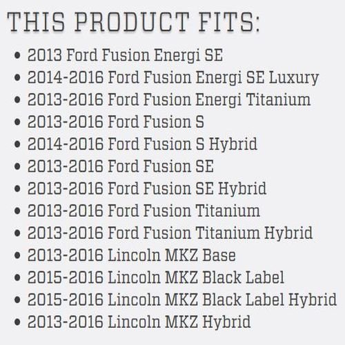 Husky Liners Weatherbeater Floor Mats | Fits 2017 - 2020 Ford Fusion/Lincoln MKZ | Front & 2nd Row, 3-pc Black - 98791