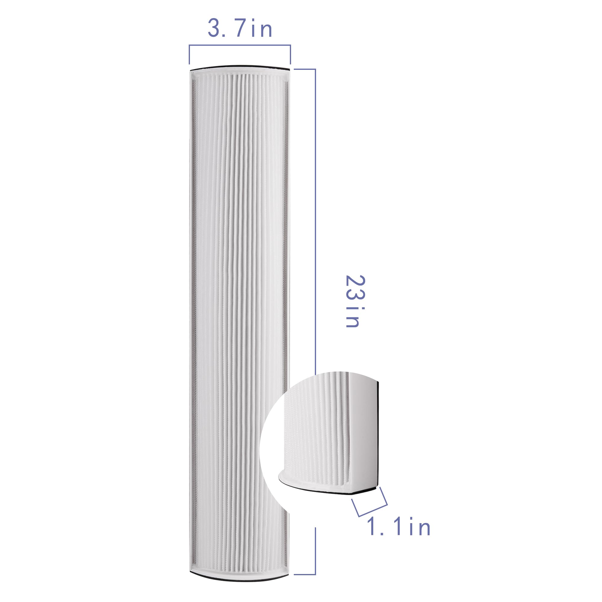 Popurure TPP240F Replacement Filter Compatible with Therapure TPP240 TPP230 Air Purifier, Compared to part TPP240F, with 2 True HEPA (H13)Activated Carbon Filter