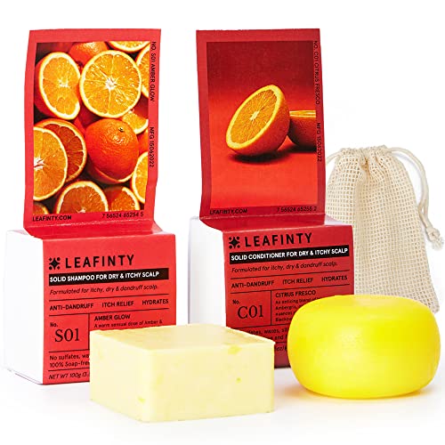 Solid Shampoo and Conditioner Bar Set for Blondes & Silver Hair - Natural | Eco-Friendly | pH Balance | Vegan, 3.52oz