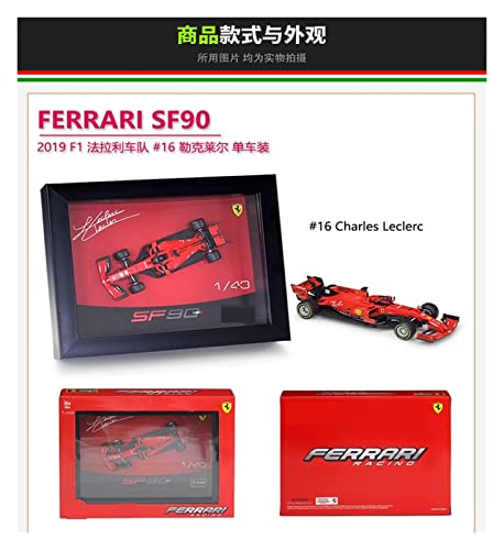 Scale Model Vehicles for 2019 F1 SF90-16 Leclerc Formula One Analog Alloy Car Model Collection Gift 1:43 Sophisticated Gift Choice (Color : 2)