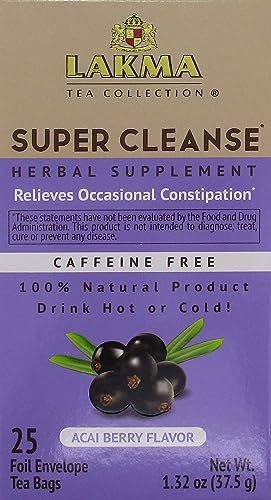 Lakma Super Cleanse Tea with Acai Berry - 25 Tea Bags