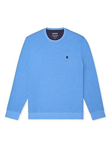 IZOD Men's Big Advantage Performance Crewneck Fleece Pullover Sweatshirt, Nautical Blue, Large Tall