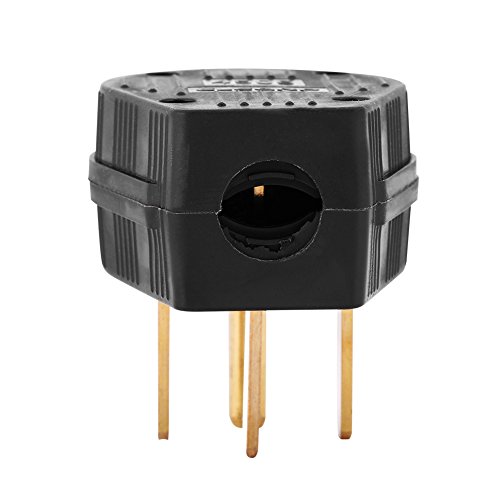 NEMA 14-50P 50A 125/250V Straight Blade Four Pin US Plug Four Holes Plug for Generator Dryer RV