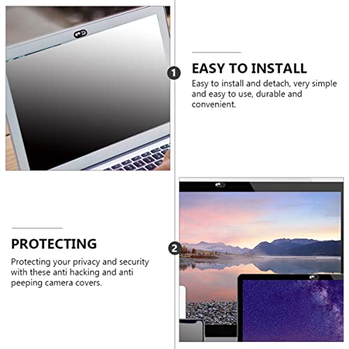 SOLUSTRE 18 pcs Protecting Computor Black for Tablets Privacy Cartoon Phone& Security Accessories Laptop Web Slider Cell Protection Cam Computer Blocker Anti-Hacker Most Smartphone Sticker