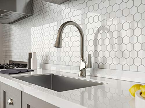 Pfister Norden Kitchen Faucet with Pull Down Sprayer, Single Handle, High Arc, Stainless Steel Finish, GT529NRS