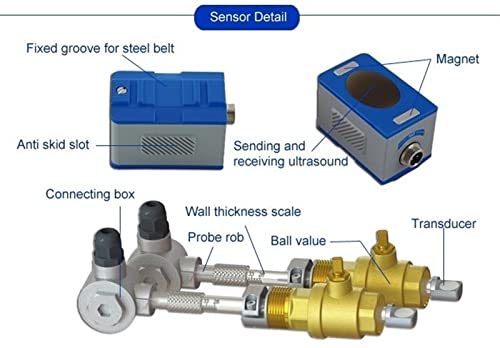 QYTEC Hose Timer SD Slot Version Ultrasonic Flow Meter TUF-2000B TM-1 DN50mm-DN700mm Ultrasonic Flow Meter Liquid Flowmeters Water Timer