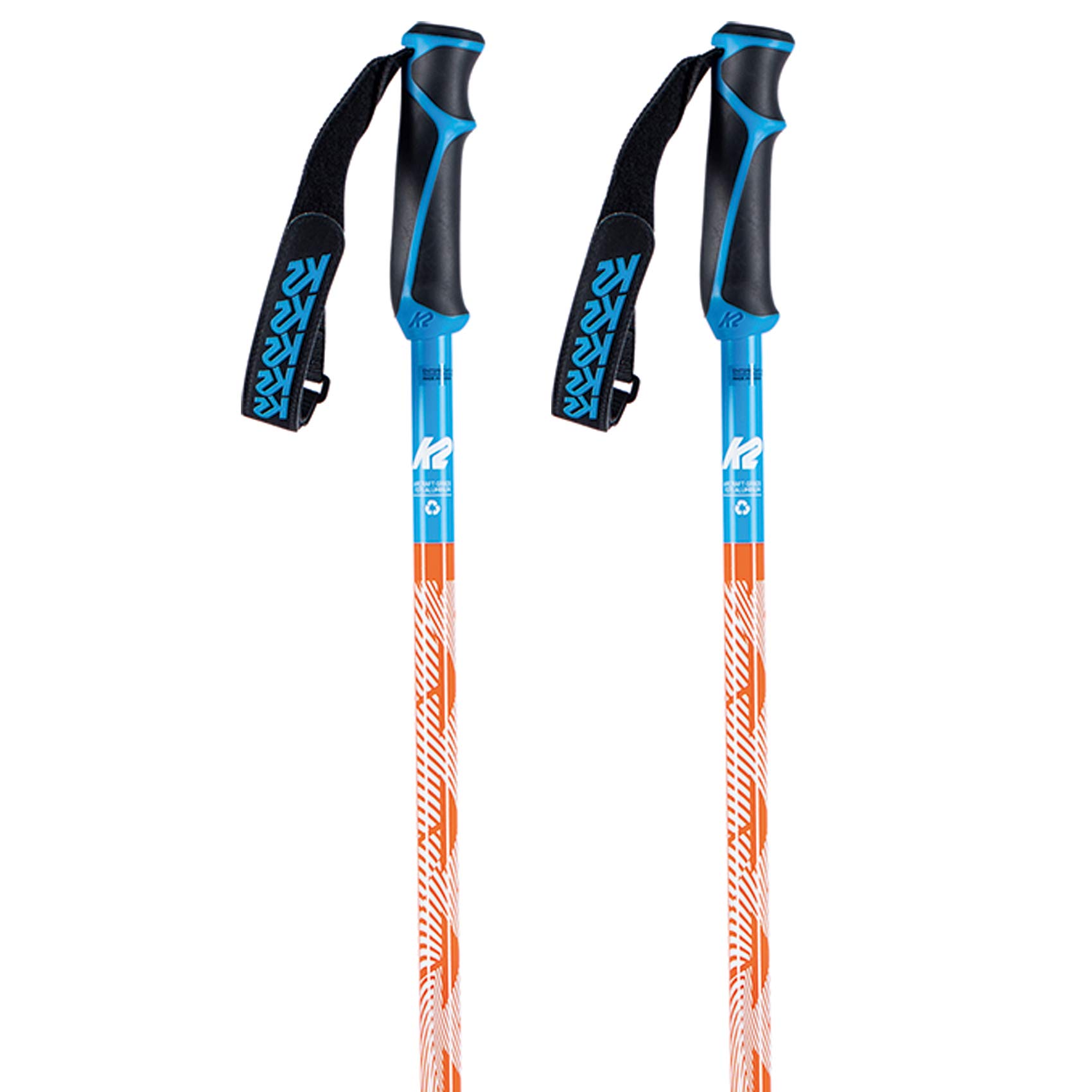 K2 Ski Unisex - Adult Freeride 18 Ski Poles, Unisex – Adults, Ski Poles, 10E3401, Blue, 120 cm