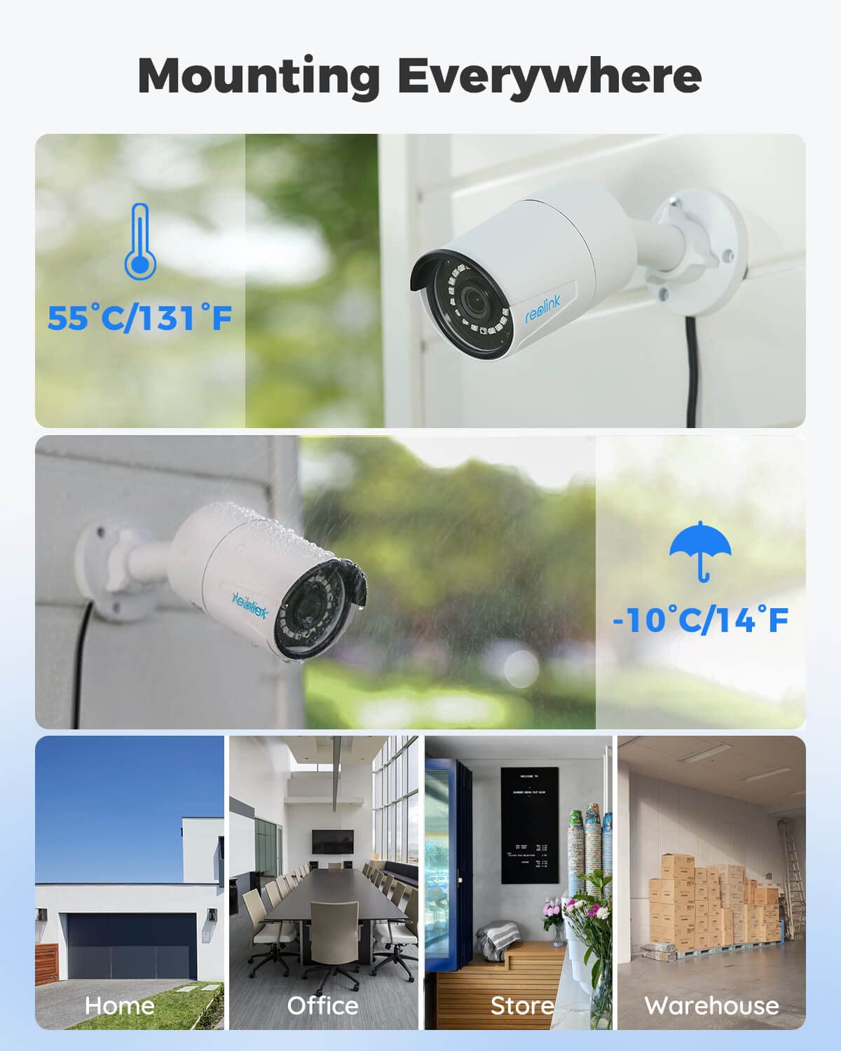 REOLINK 16CH 5MP Home Security Camera System, 8pcs Wired 5MP Outdoor PoE IP Cameras with Motion Detection, 16CH NVR with 3TB HDD for 24-7 Recording, RLK16-410B8-5MP (Renewed)