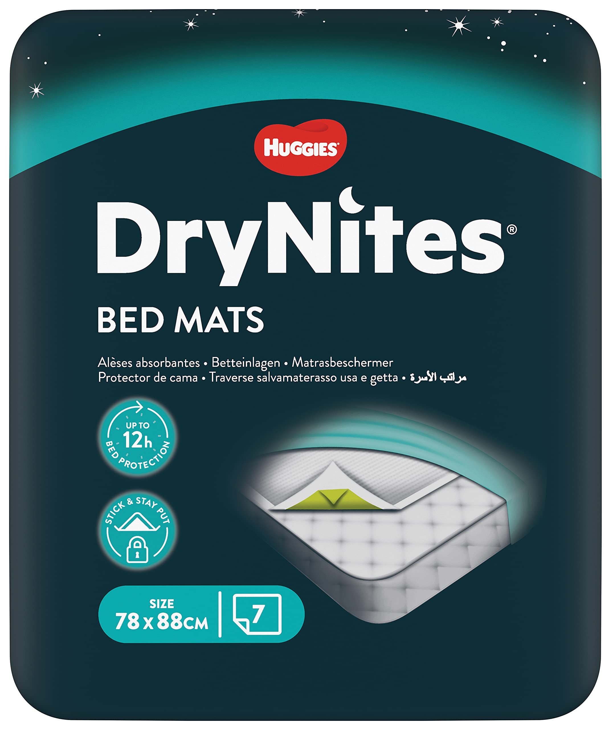 Huggies DryNites Bed Mats - 4 x Packs of 7 (28 Mats)