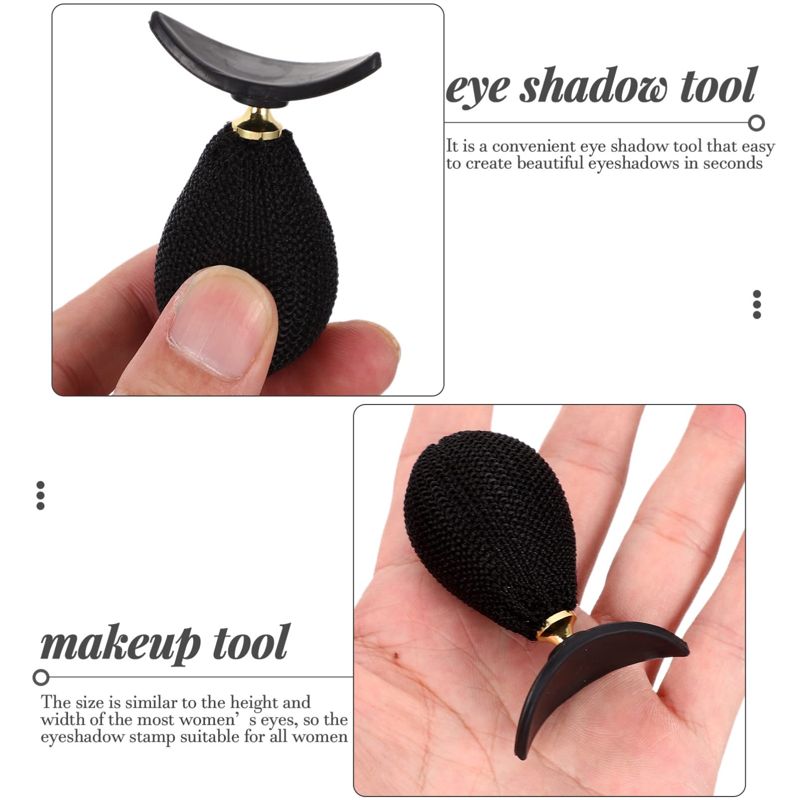 SOLUSTRE Lazy Eyeshadow Stamp Crease Silicone Eyeshadow Crease Eye Shadow Applicator Lazy Eyes Makeup Draw Tool Eyeshadow Stamp Crease Eye Makeup Tool
