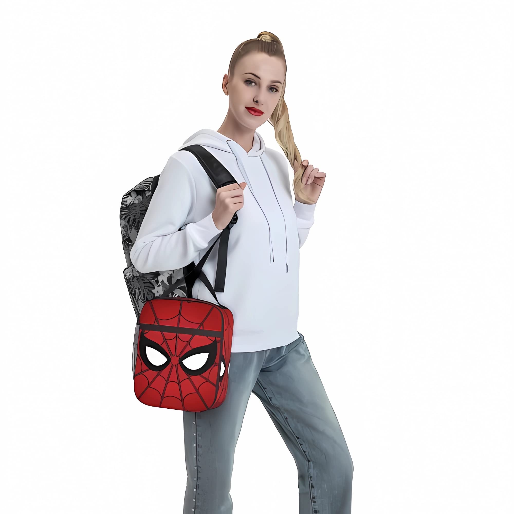 nxedlry Cartoon Lunchbag Portable Lunch Box For Boys Girls, Reusable Thickened Thermal Insulation Lunch Bag Tote Cooler Lunch Bag