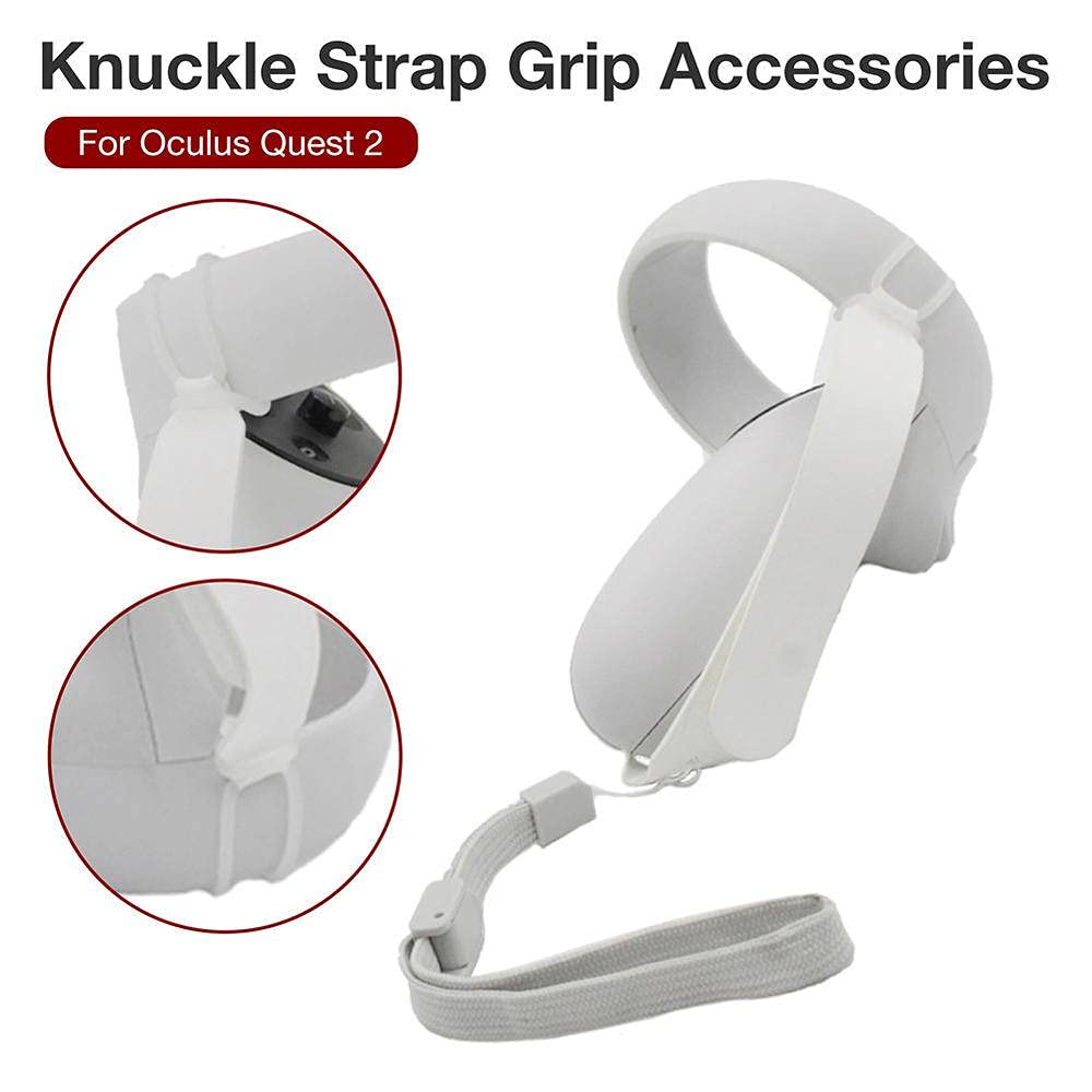NC Adjustable Knuckle Strapswith Wrist Straps Dropping Preventionfor Oculus Quest2 Touch Controller Accessories